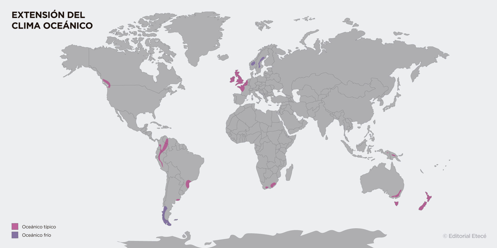 Clima oceánico: características, tipos, flora y fauna